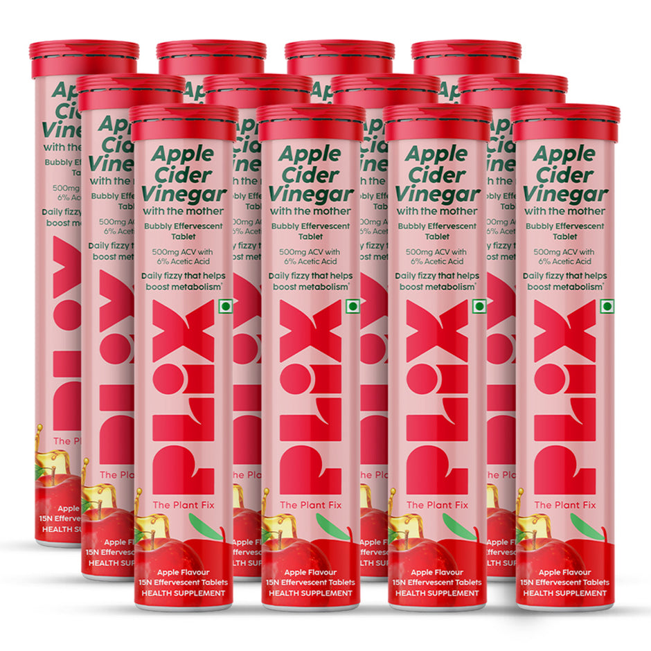 Apple Cider Vinegar Effervescent with 500mg ACV – Plixlife United Arab